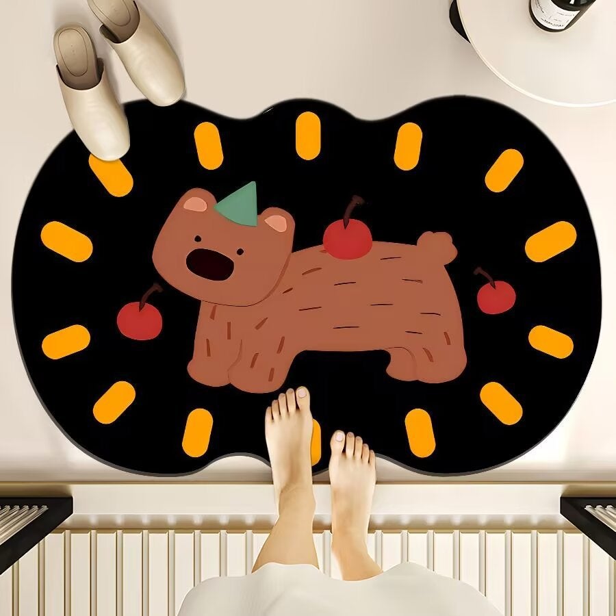 Tapete de baño antideslizante, alfombra absorbente, tapete de cocina ...