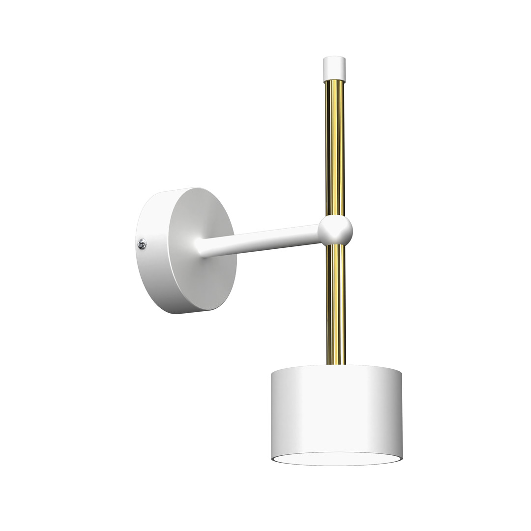 Applique murale tige verticale Arena 1xGX53 Blanc/Or | Leroy Merlin
