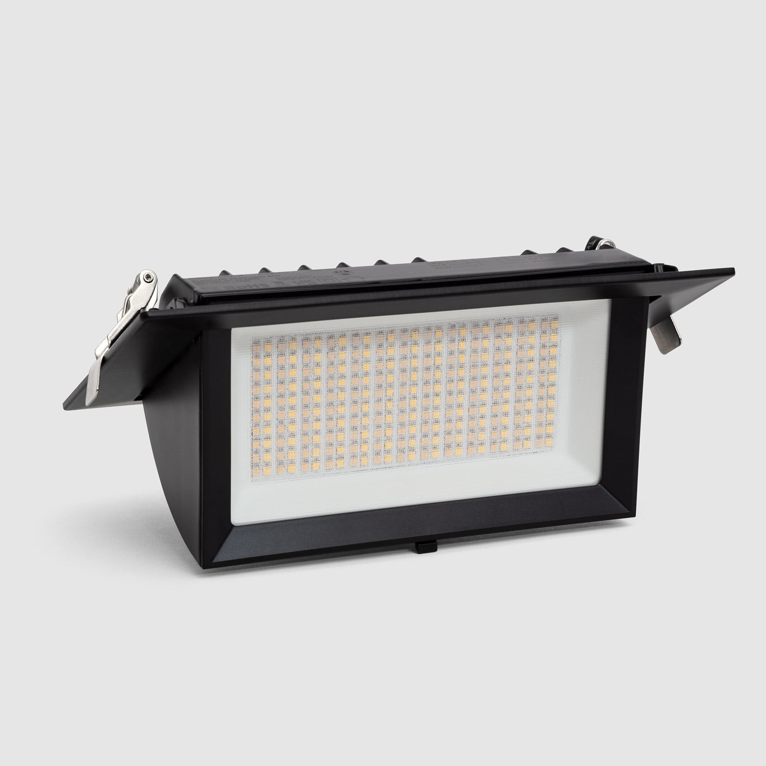 Ledkia - Downlight Direccionable Rectangular LED Negro , 4000K Blanco ...
