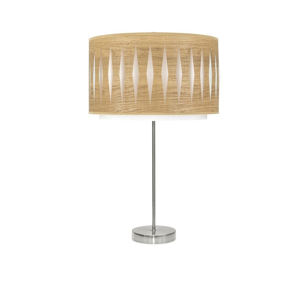 Table d'angle modèle Alexandra Niquel FABRILAMP | Leroy Merlin