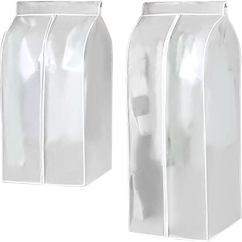 2 grandes fundas antipolvo para ropa (transparentes - 60 x 50 x 90 cm ...