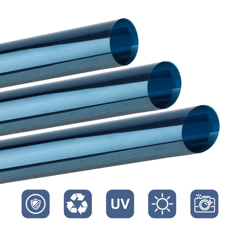 Film Miroir Fenetre Adhesif Effet Anti Regard sans Tain Vitre Papier ...