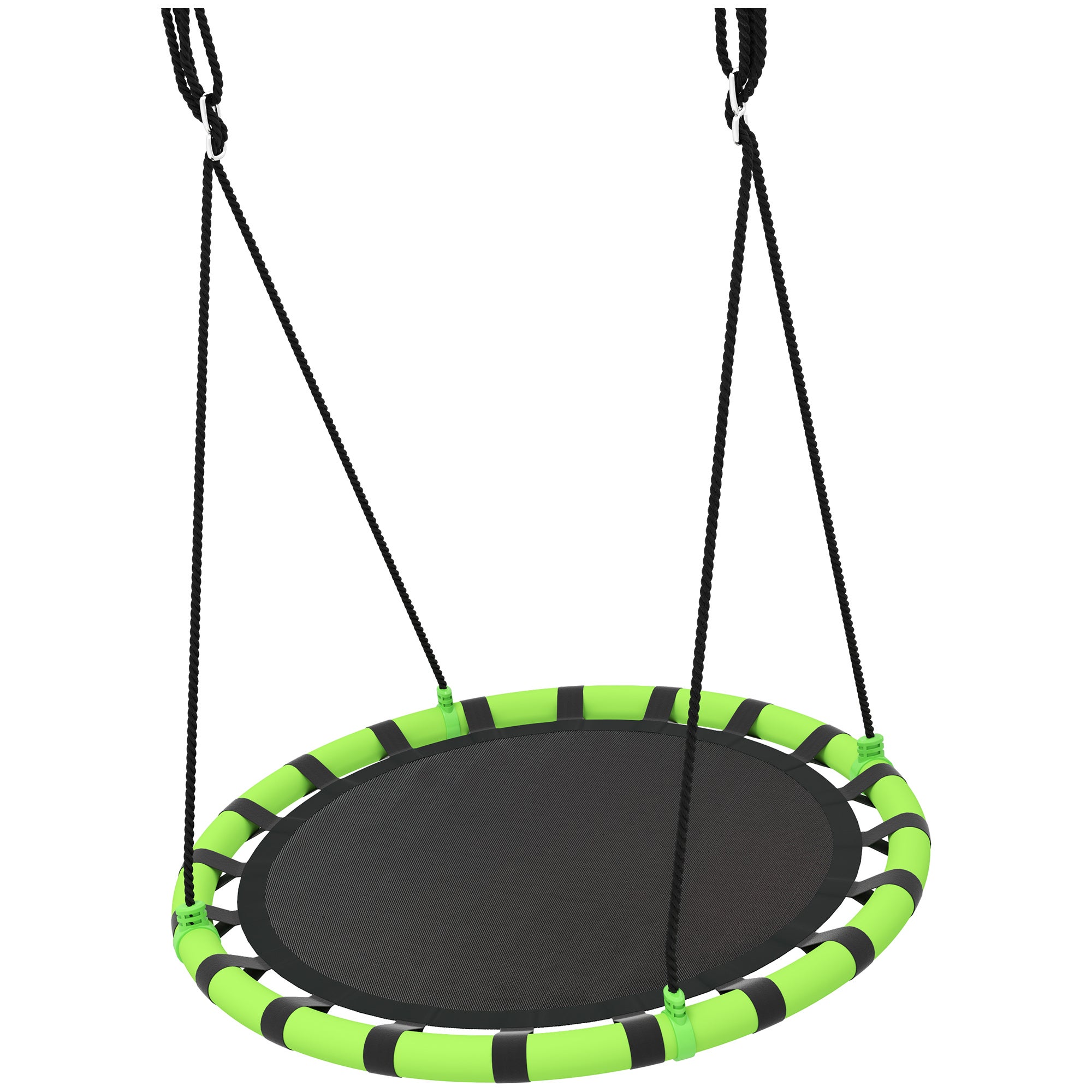 Balançoire enfant, charge maximale 150 kg, Ø 100 x 180 cm (H), métal ...