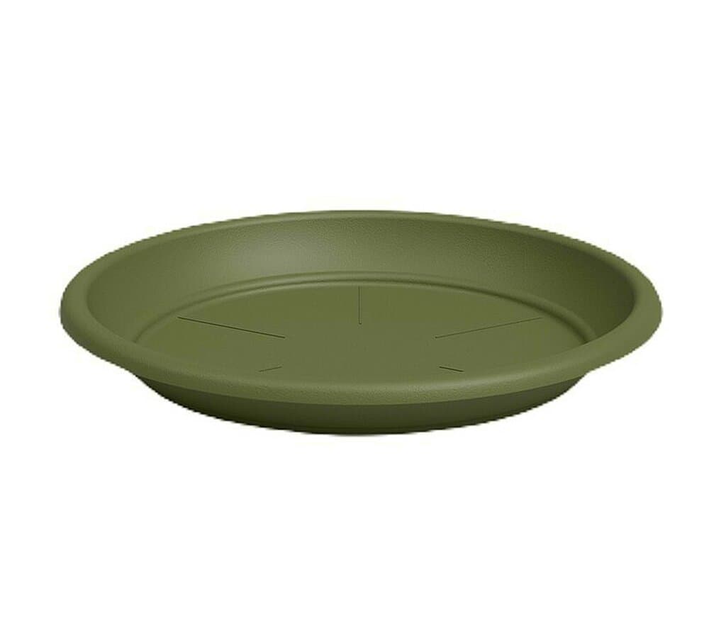PLATO DE PLÁSTICO RECICLADO REDONDO VERDE 11.5CM | Leroy Merlin