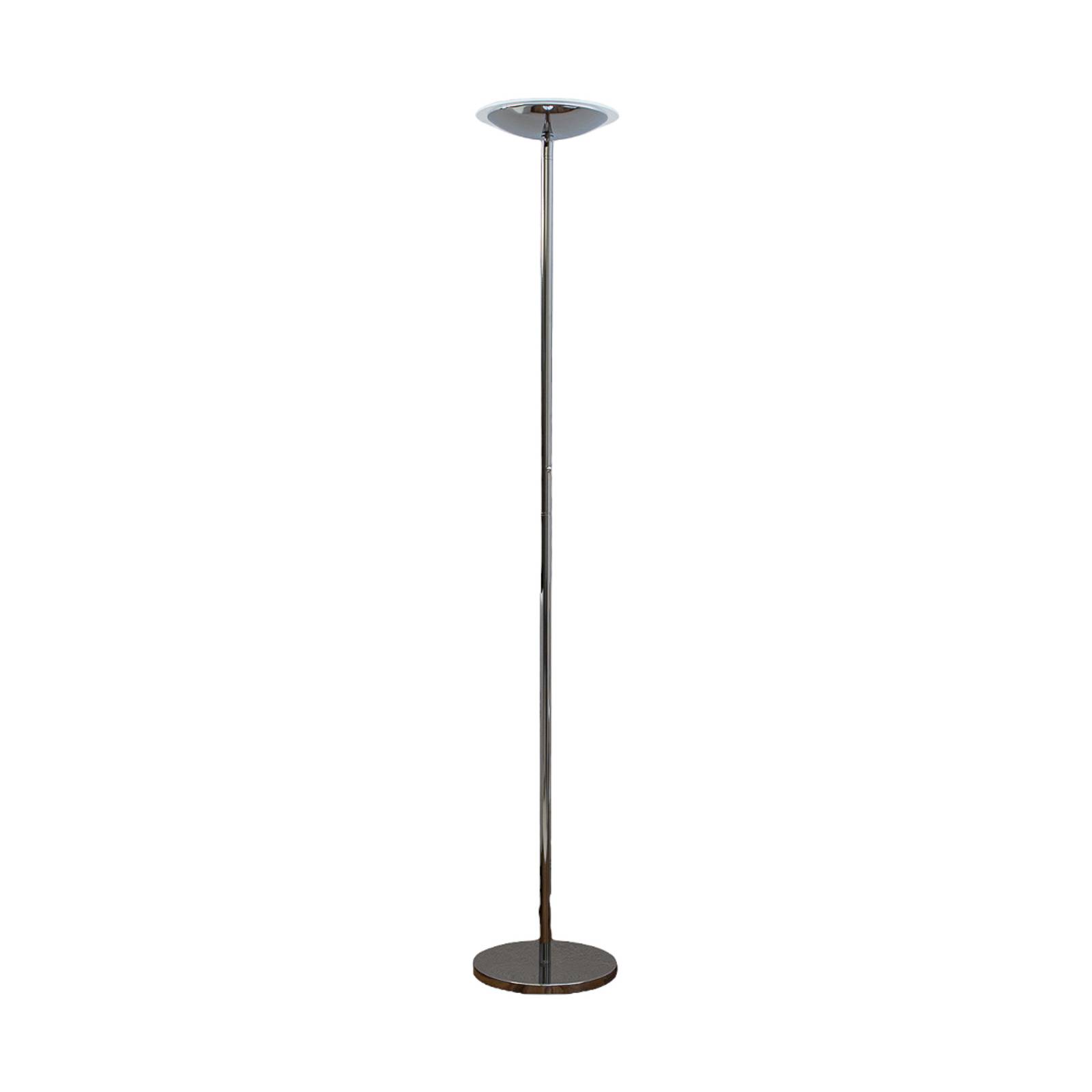 Lindby Lampadaire à éclairage indirect Malea, chromé brillant ...