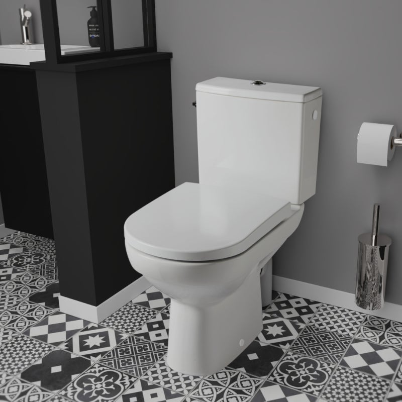 Pack WC à poser sortie horizontale sans bride - City | Leroy Merlin