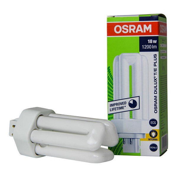 OSRAM 4050300342269 | Lampada DULUX T/E 18W/827 PLUS GX 24q-2 | Leroy Merlin