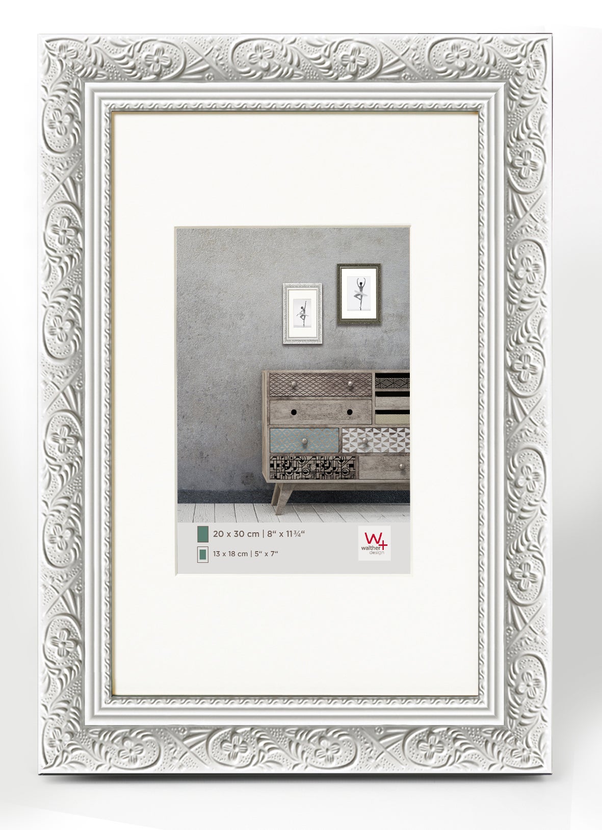 Marco barroco de madera 20X30 cm, BLANCO | Leroy Merlin