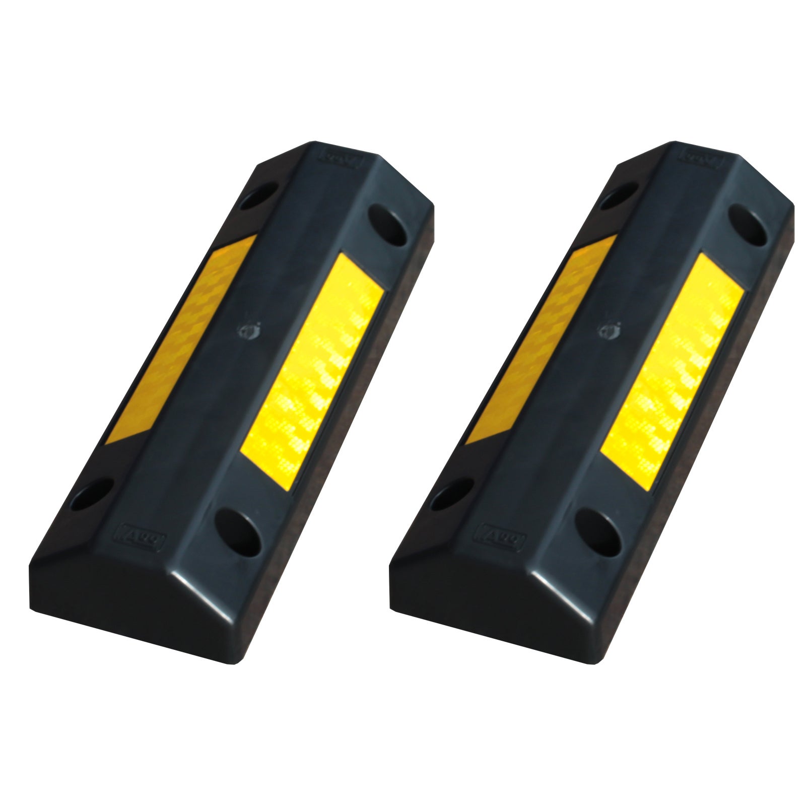 Pack 2 Topes ruedas de plástico polipropileno para estacionar rueda de ...