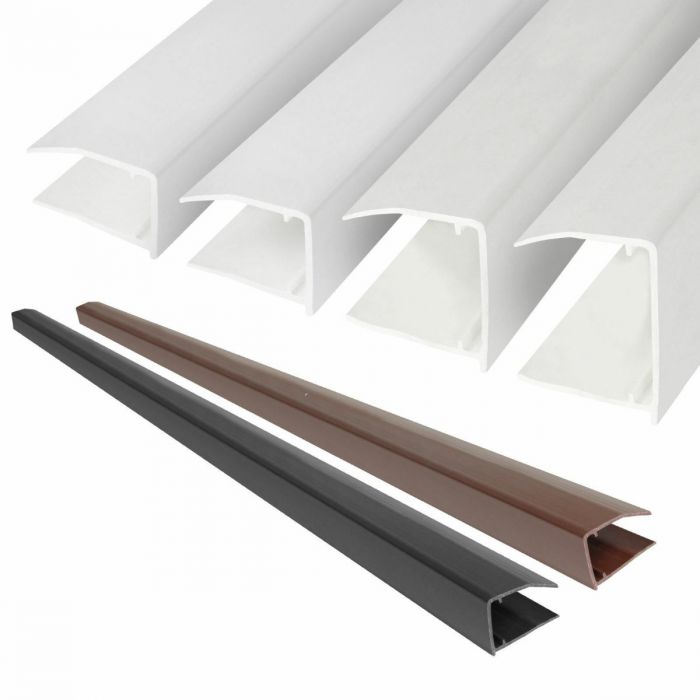 Profil U en PVC pour 25 mm – Blanc – Longueur : 2,5 m | Bricoman