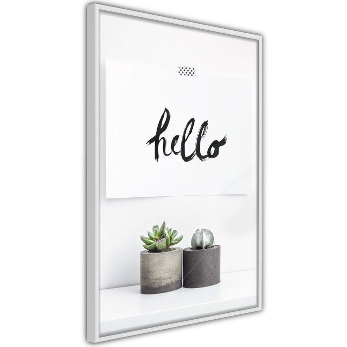 Affiche Murale Encadrée "Hygge" 40 x 60 cm Blanc | Leroy Merlin