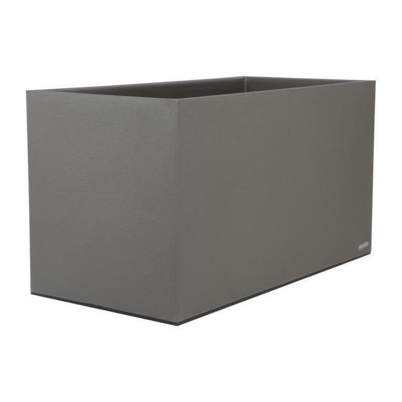 Bac a fleurs GRANIT - 60x30 cm - Gris | Leroy Merlin