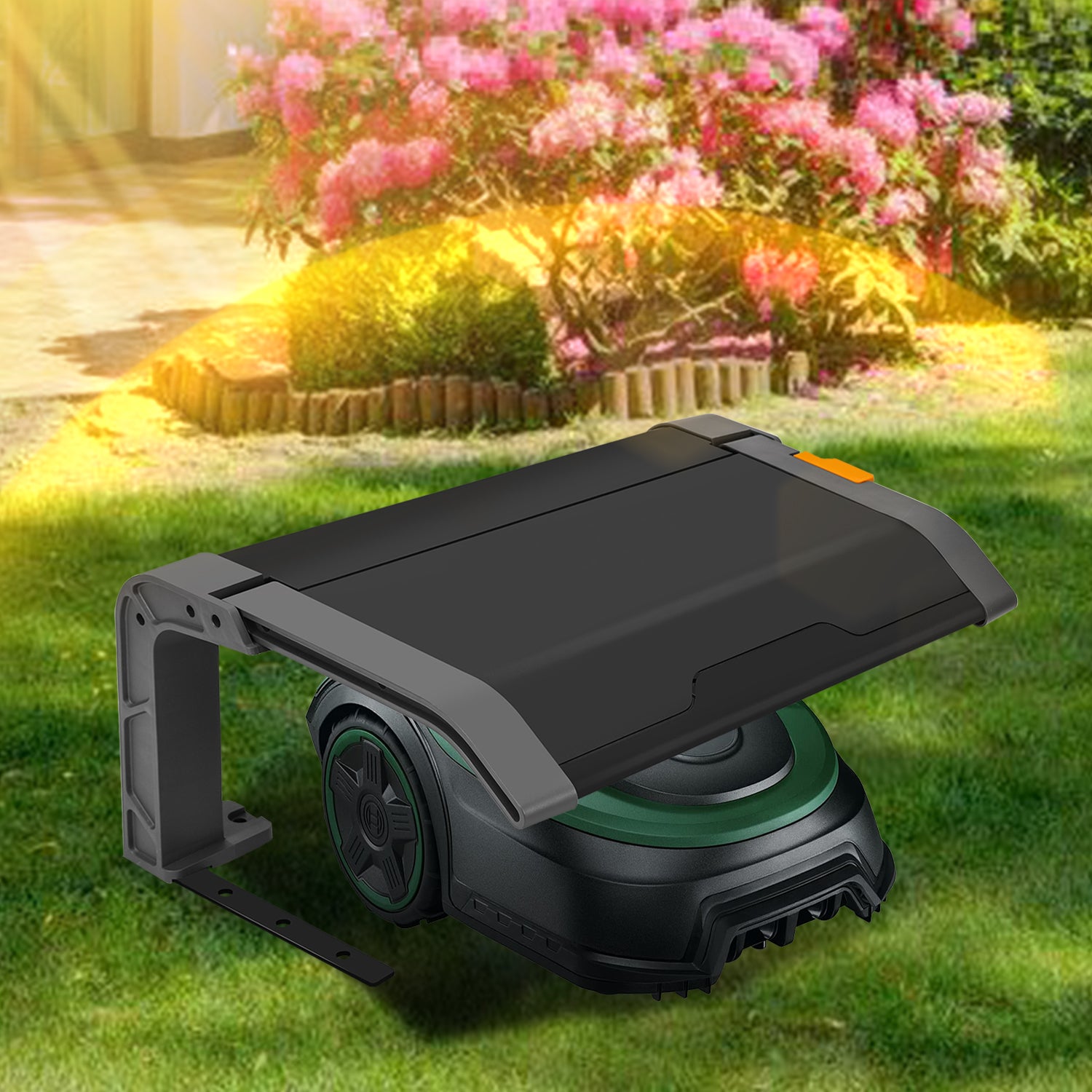 Garaje para cortacésped Robot cortacésped Techo para robot cortacésped ...