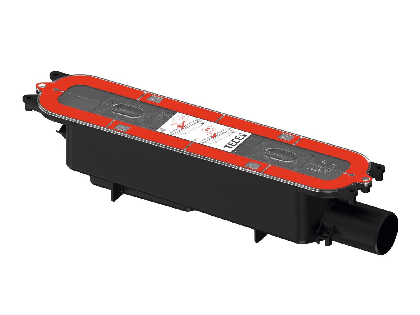 Sumidero TECEdrainprofile, estándar, DN50, salida lateral, 673002 ...