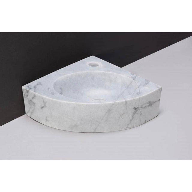Forzalaqua Turino Lave-main d'angle 30x30x10cm 1 trou de robinet ...