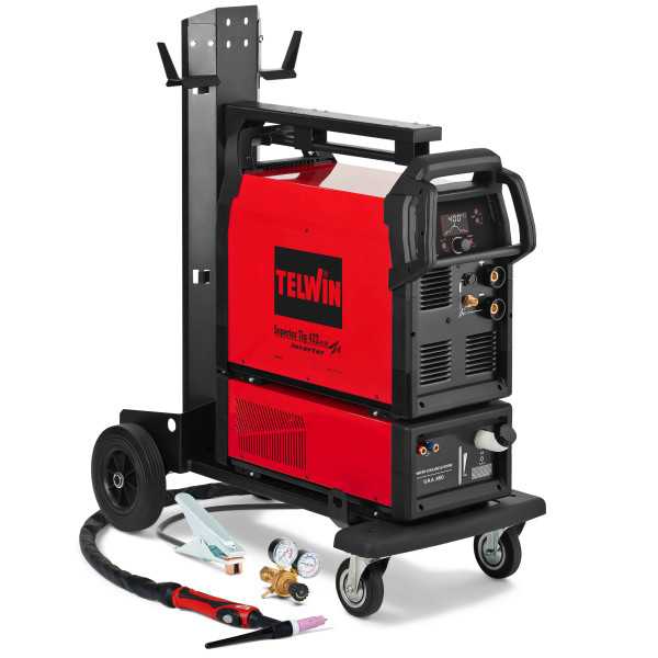 Soldador TIG Superior tig 422 ac/dc aqua+a cc+carro te-816803 TELWIN ...