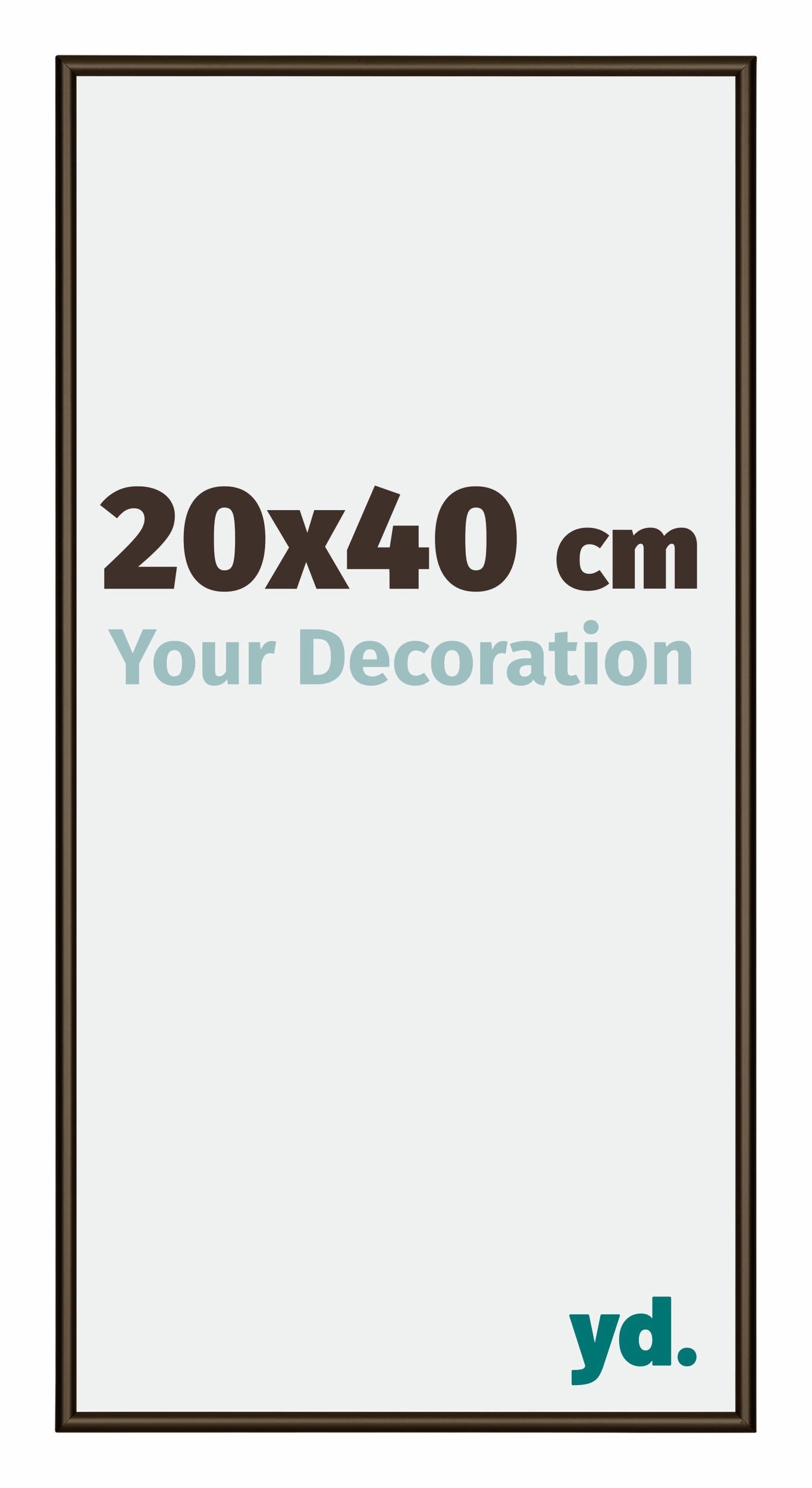Yd. Cadre photo 20x40 cm - Structure Noyer - Aluminium - New York ...