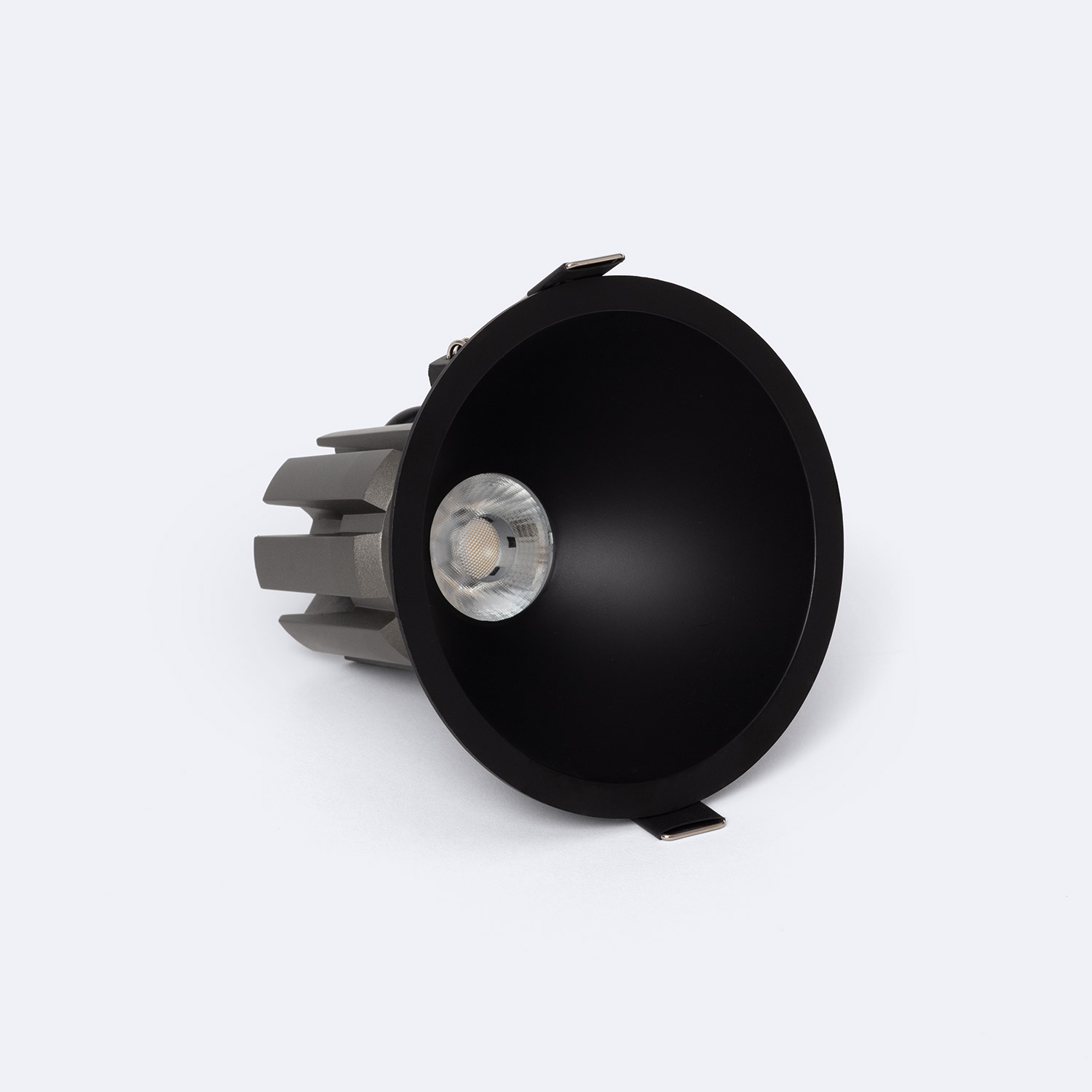 Foco Downlight LED 9W / 12W Cónico Areni Corte Ø 100 mm, 2700K Negro ...