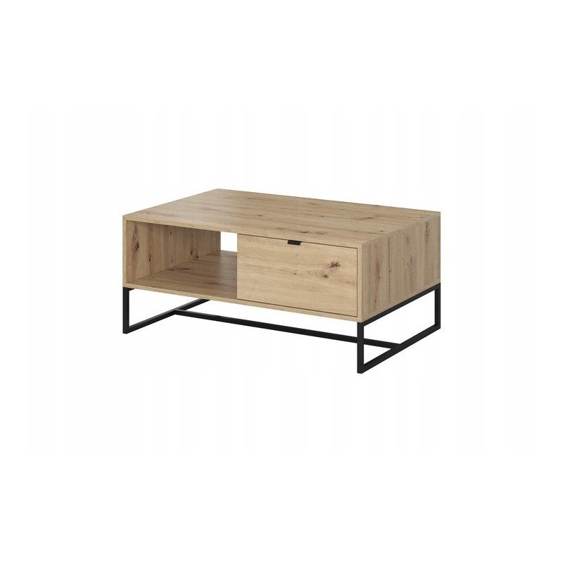 Table basse blanc mat Luca 104x68cm design moderne de haute qualité | Leroy Merlin