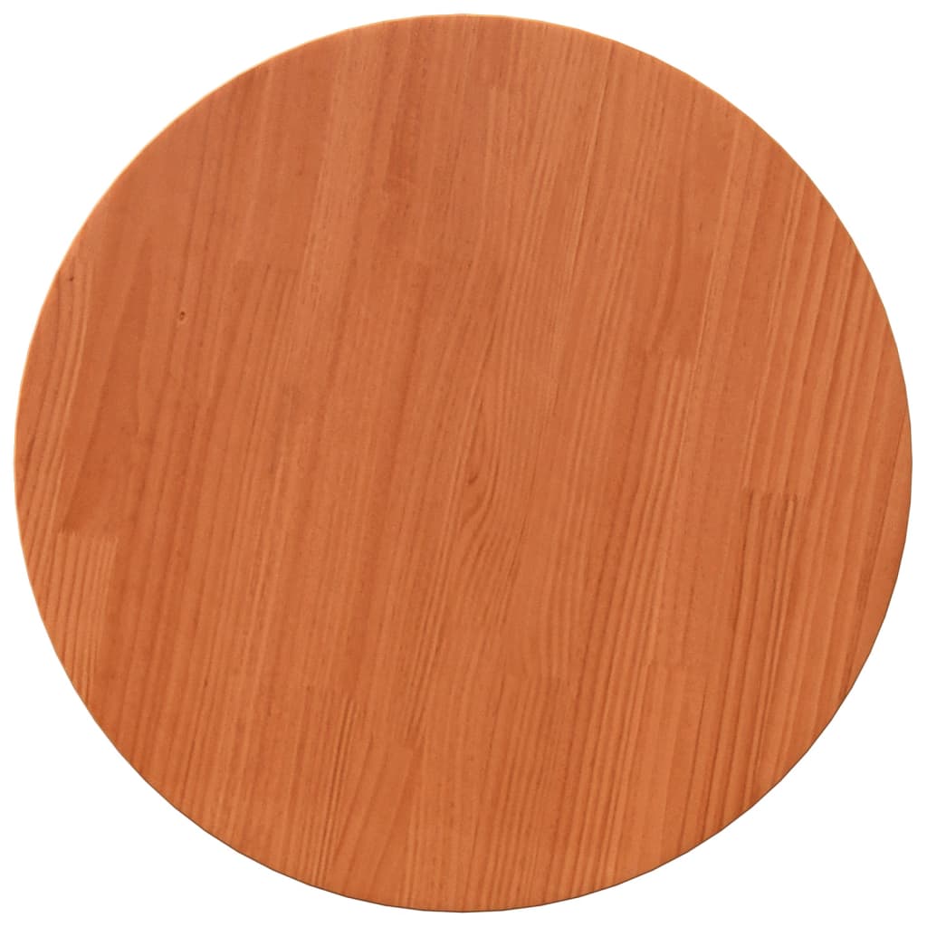 Plateau de table rond en pin massif marron ?50x2,5 cm | Leroy Merlin
