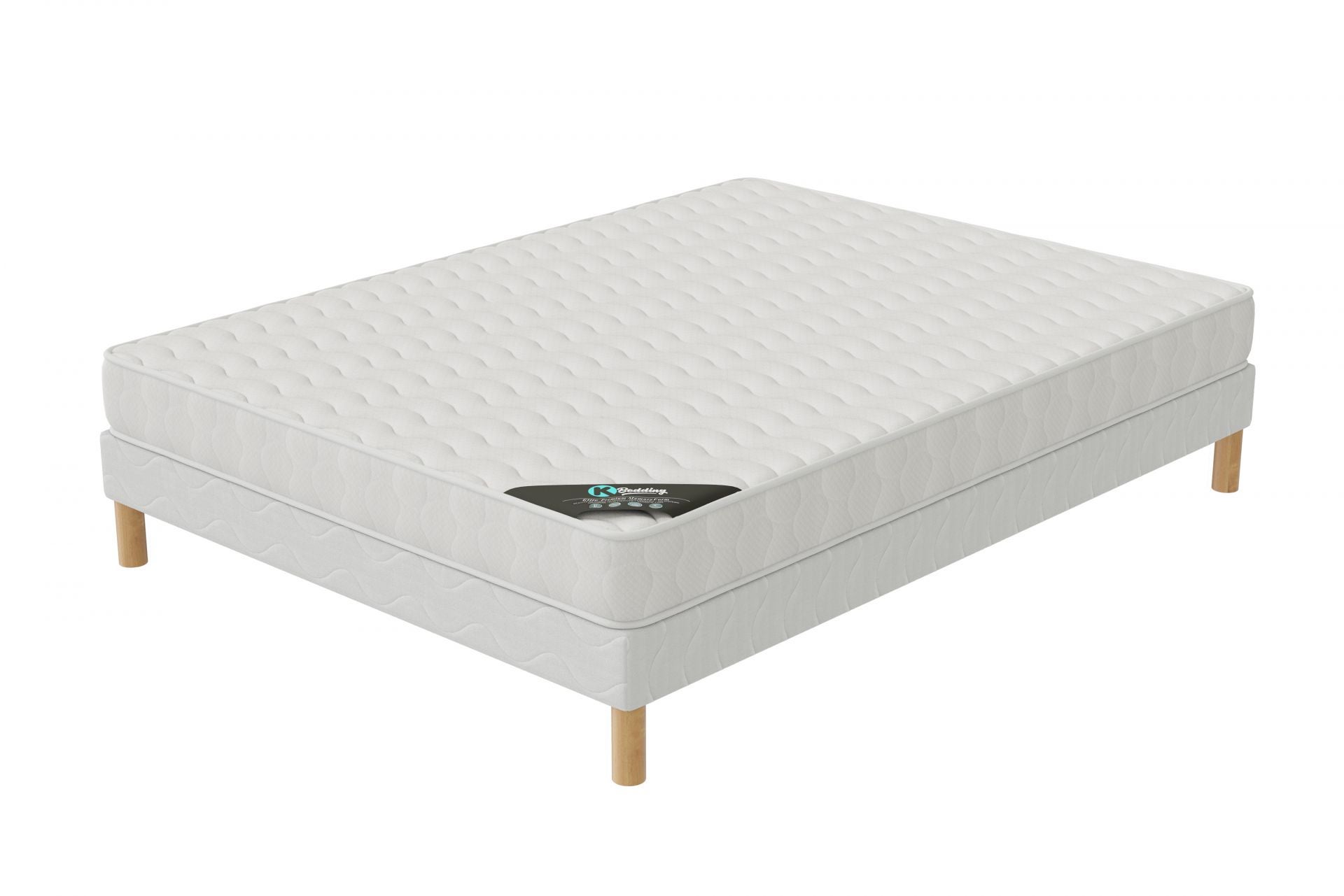 Confort |Ensemble 140x200 Sommier + Matelas Hauteur 15cm | Leroy Merlin