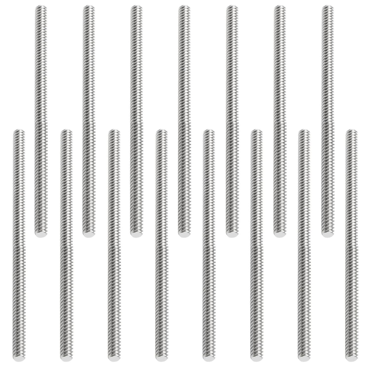 Paquete de 15 piezas de varilla roscada M6 x 100 mm, varilla roscada de ...