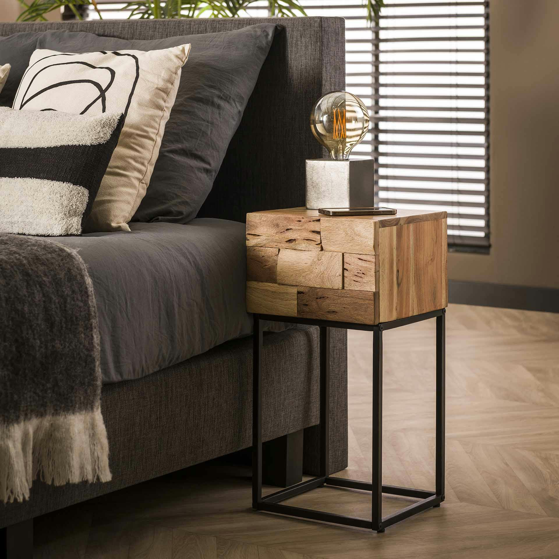 Table de chevet étroite 1 tiroir MELBOURNE | Leroy Merlin