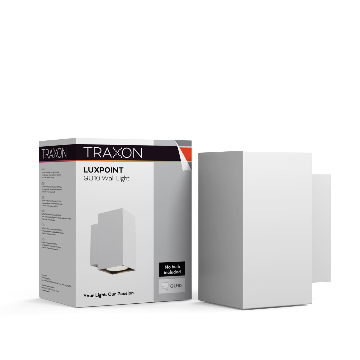 TRAXON LUXPOINT® Aplique Blanco de pared - Wall Light x1 para (bombilla ...