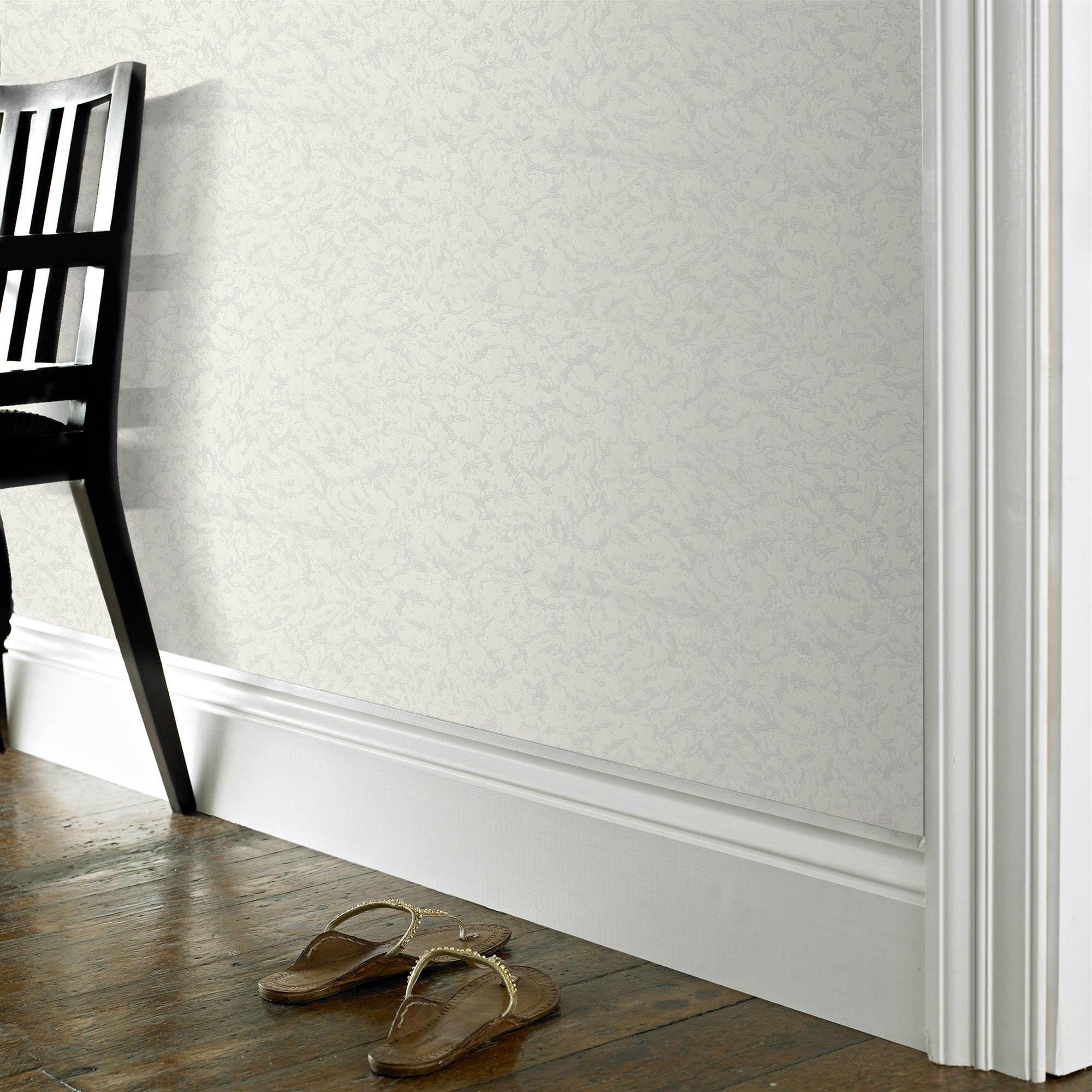 Papier peint intissé à peindre relief Gaufré 1300 x 52cm Blanc | Leroy ...