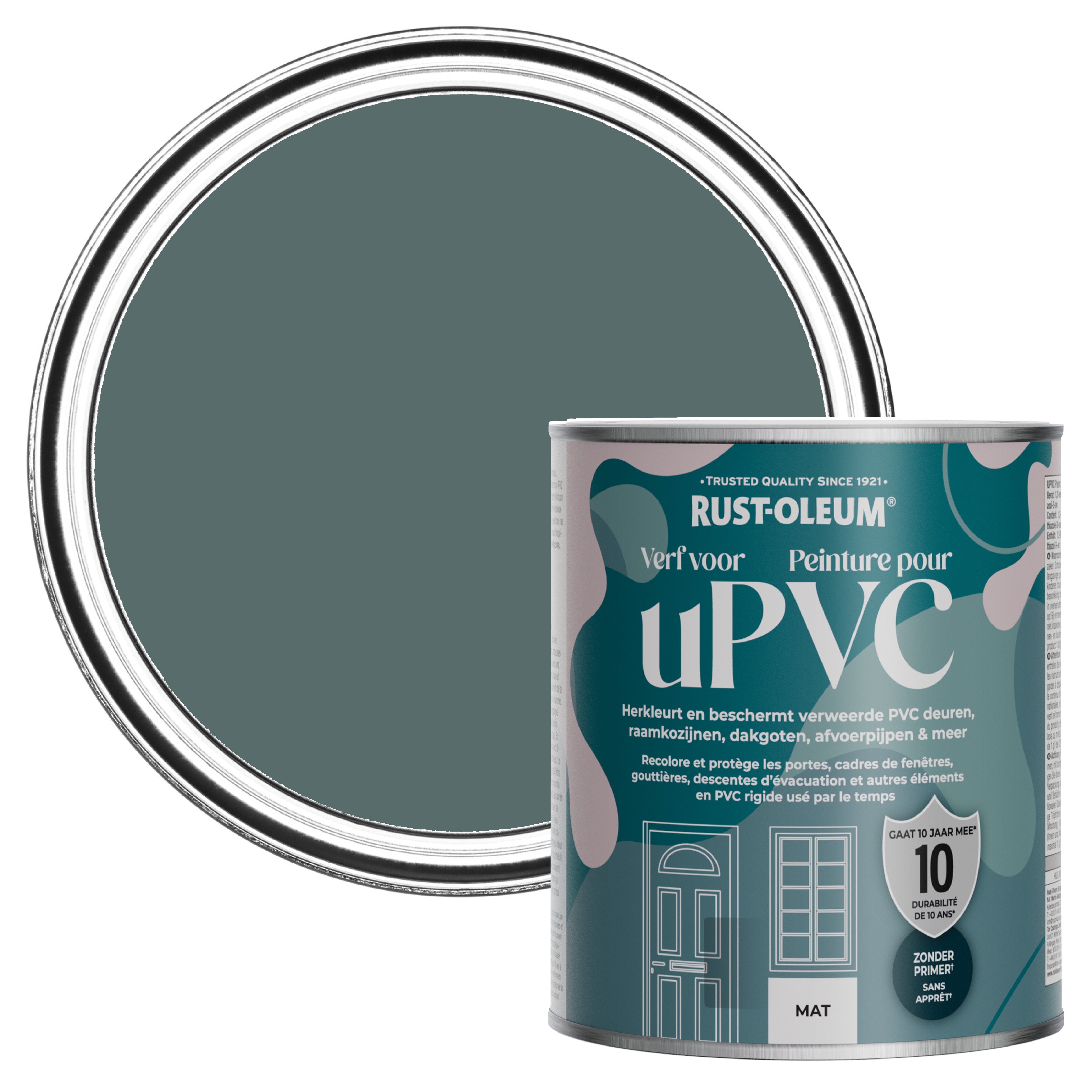 Rust-Oleum Peinture pour PVC, Finition Mate - Deep Sea 750ml | Leroy Merlin