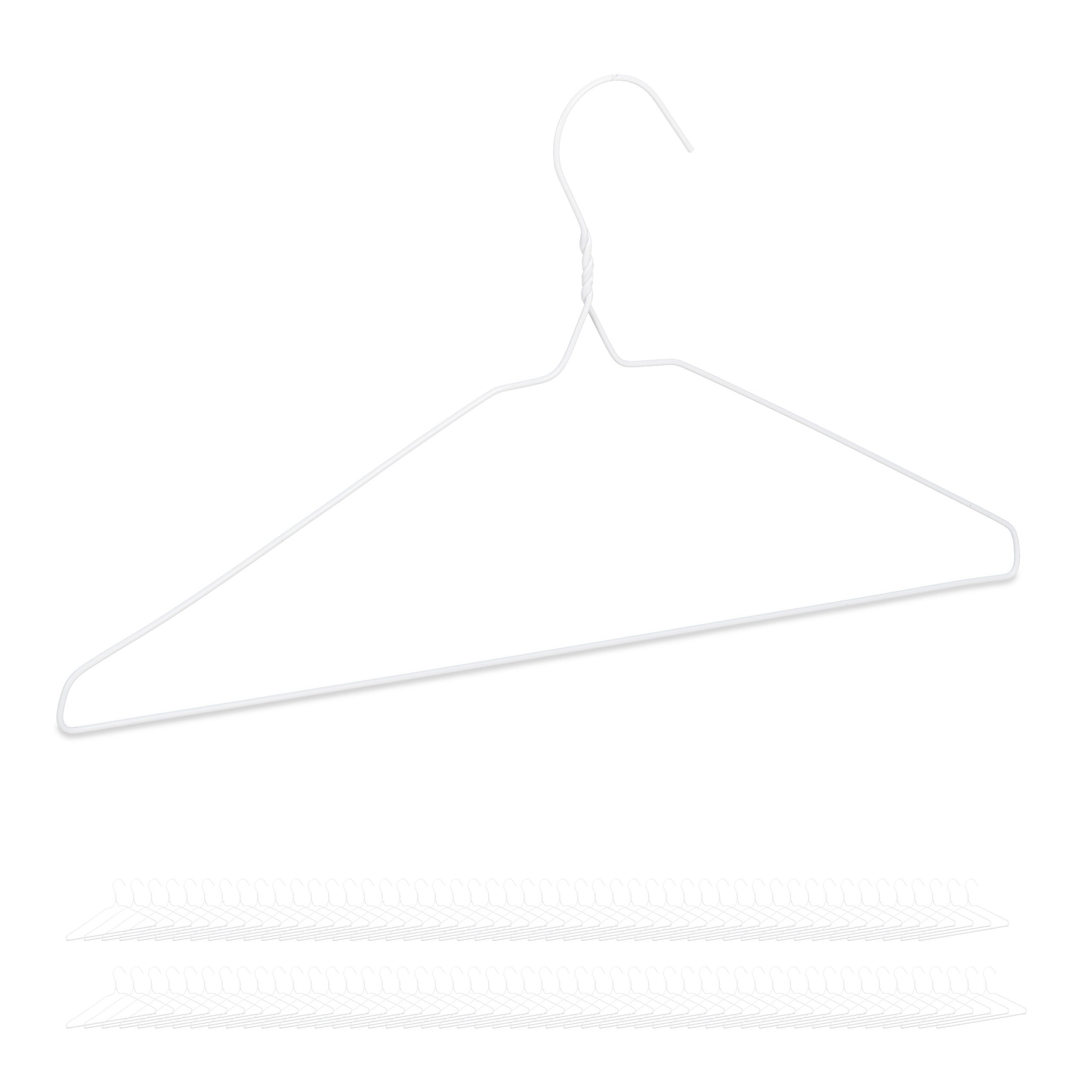 Cintres en métal, lot de 100, cintre traverse pantalon jupe, peu ...