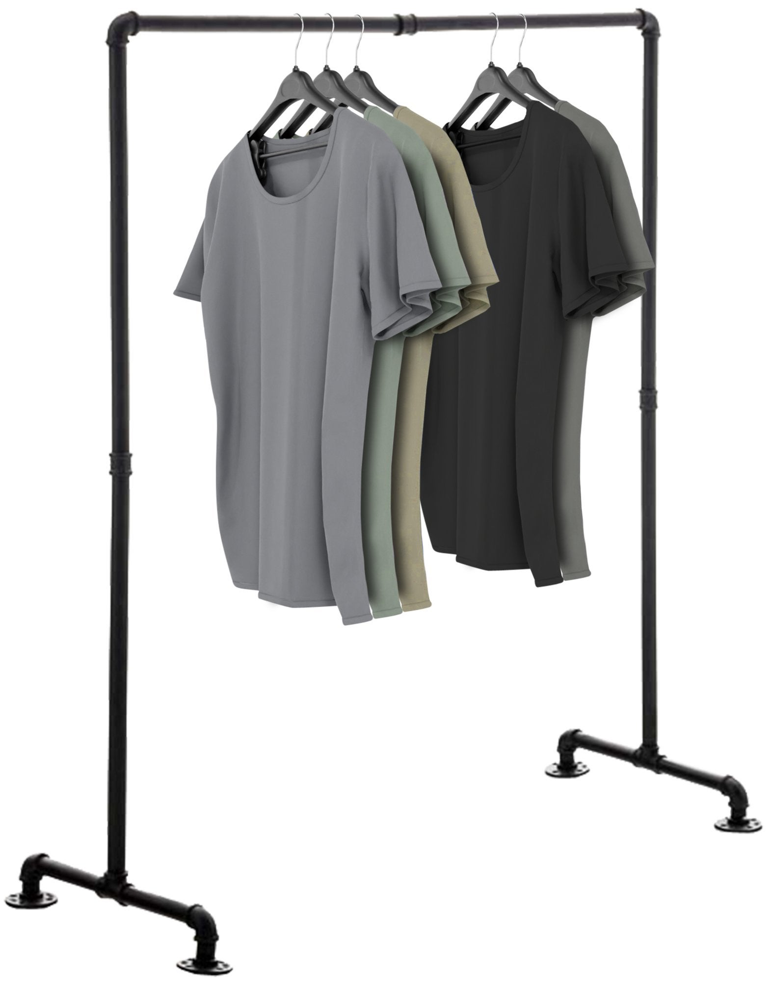 Perchero Jersey Estilo Industrial Negro|120 cm | Leroy Merlin