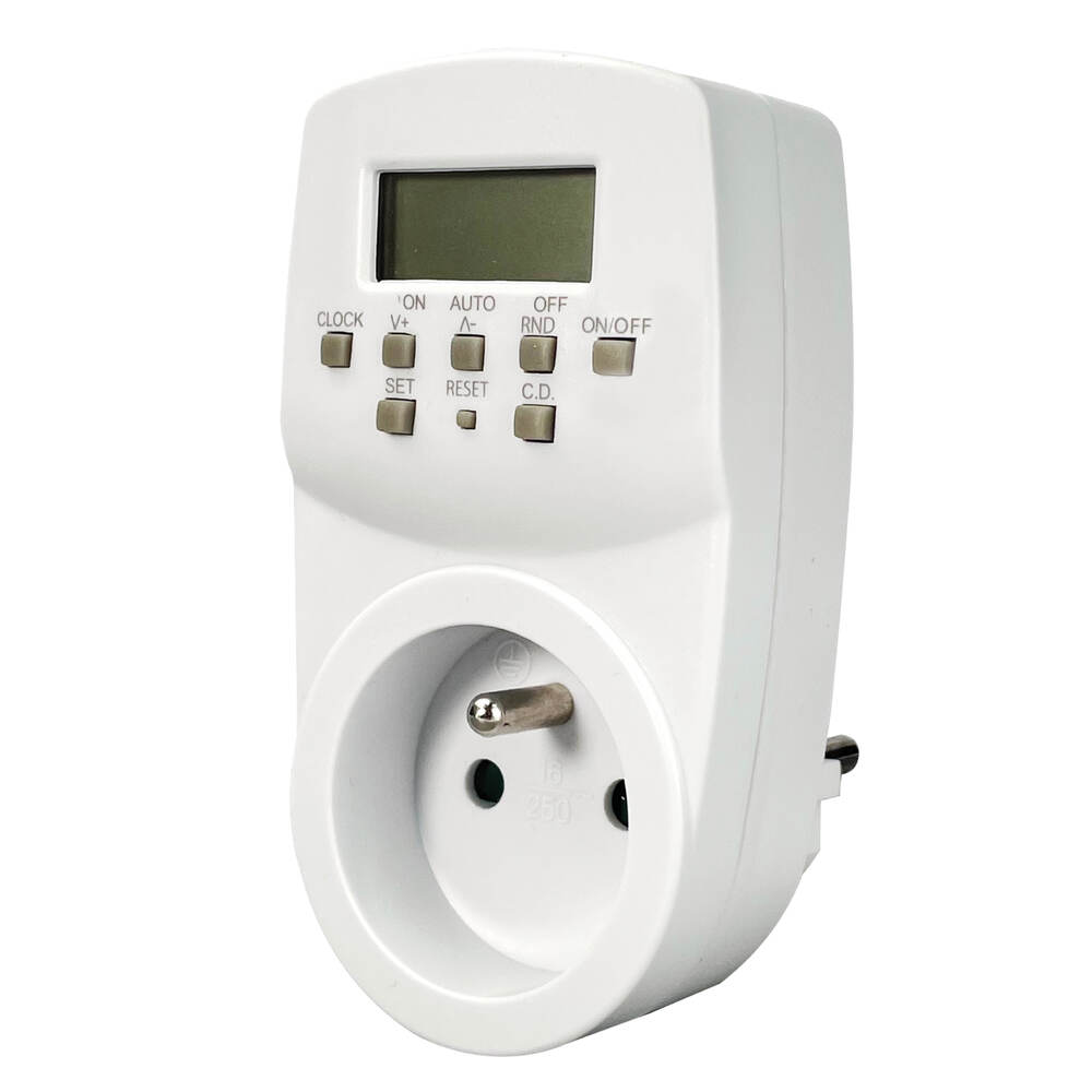 Programmateur Journalier et Hebdomadaire, digital, 20 programmes, 3680W - Tibelec | Leroy Merlin