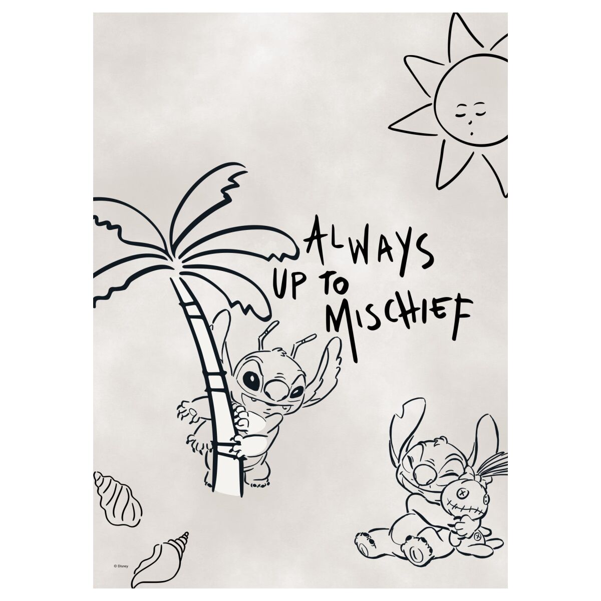 Affiche - Disney - Stitch - Always Up To Mischief 50 x 70 cm | Leroy Merlin