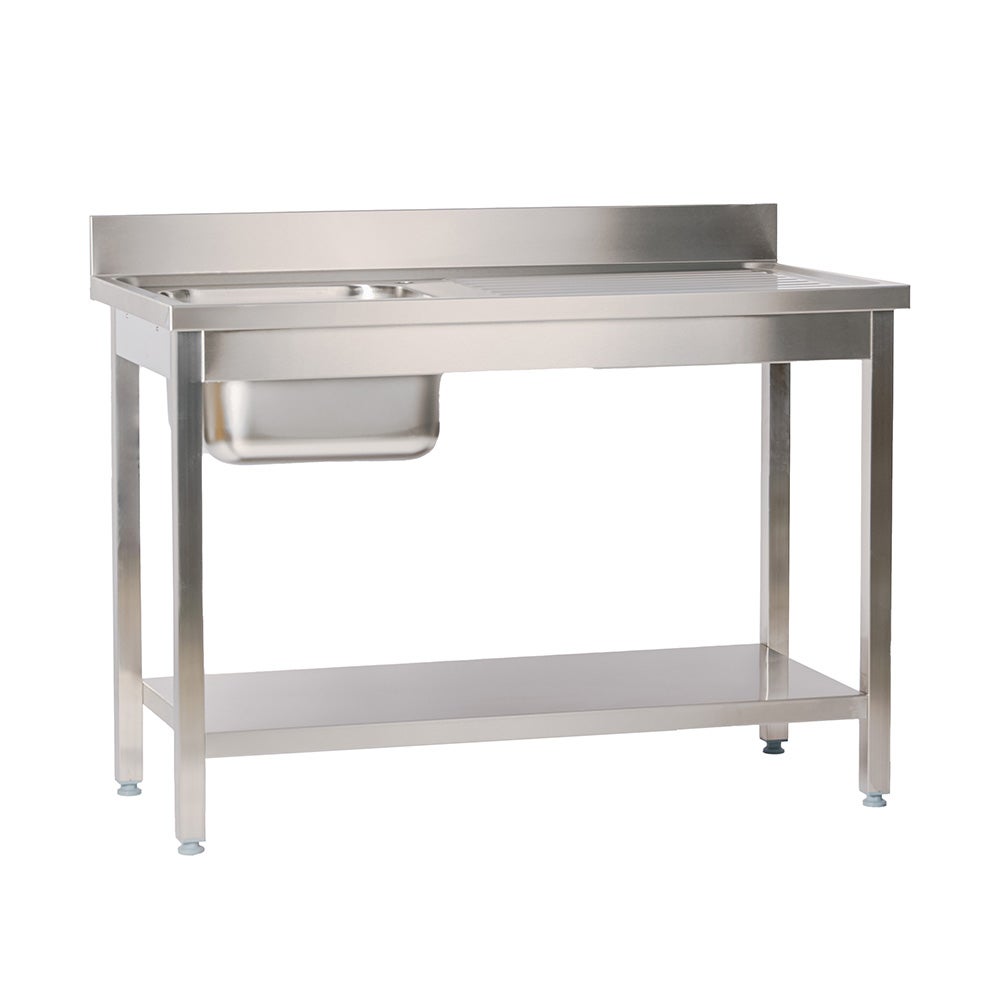 Cleiton® Fregadero de Acero Inoxidable de 1 Seno con Escurridor Derecha ...