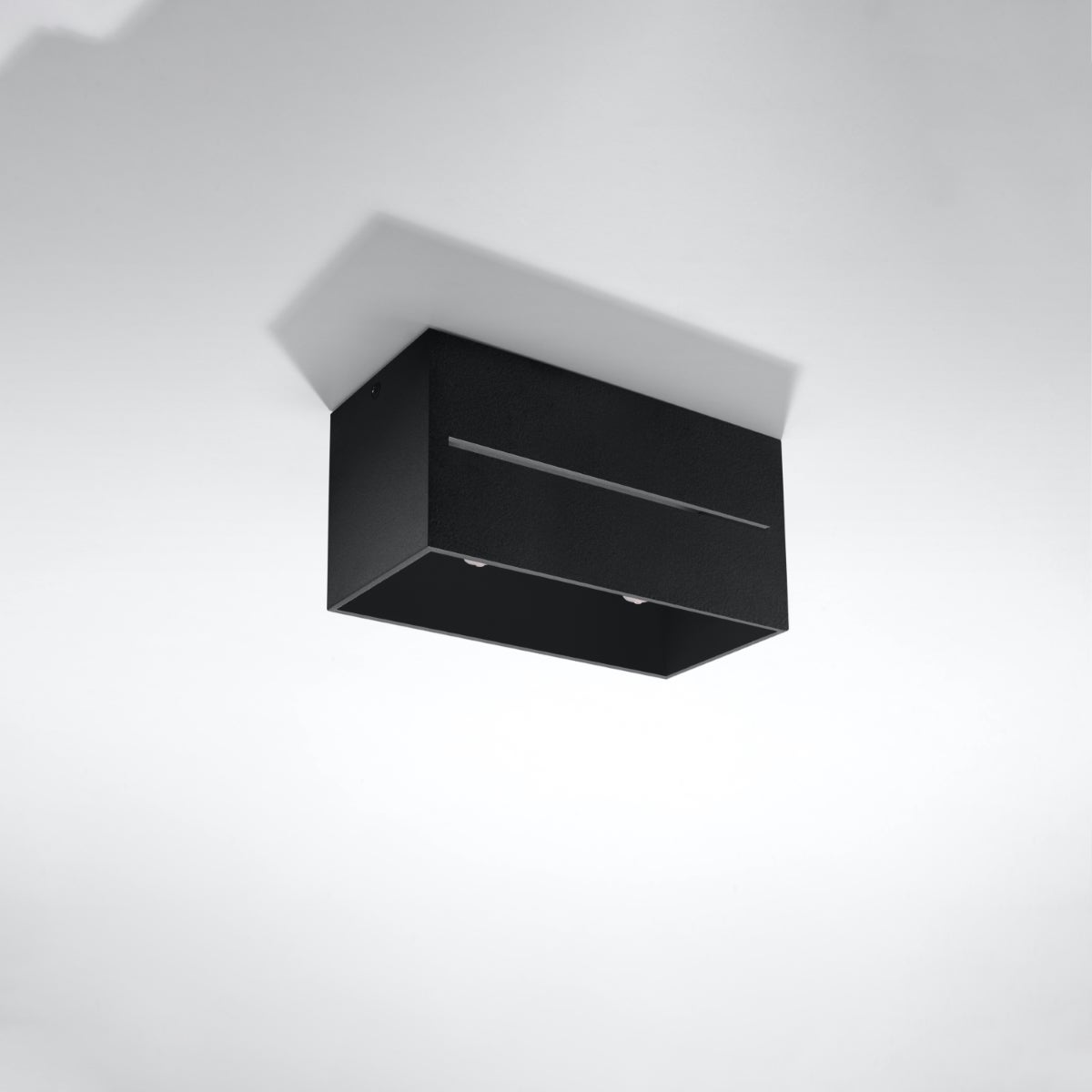 Plafon ZORBO MAXI czarny LED 4000K - 20x10x10cm Sollux - Leroy Merlin
