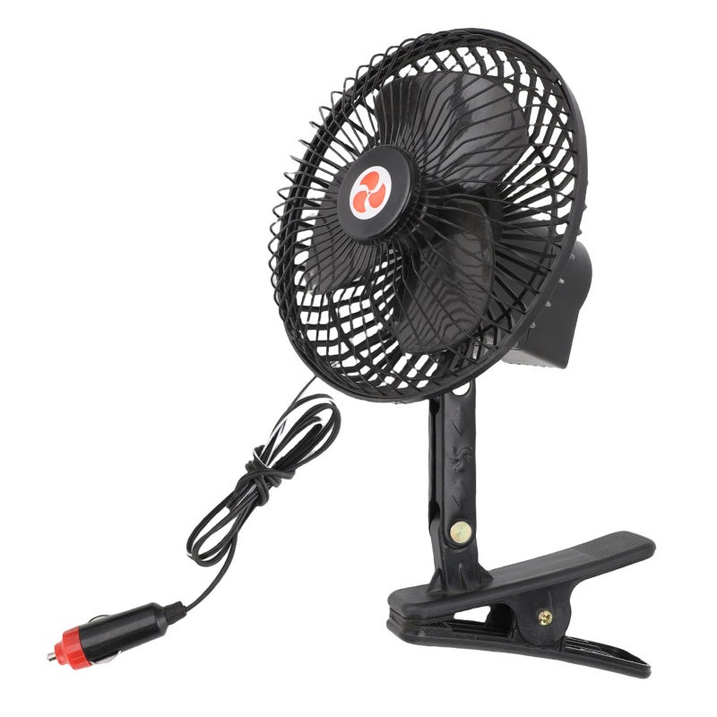 Ventilateur de voiture robuste en métal noir avec allume-cigare intégré ...
