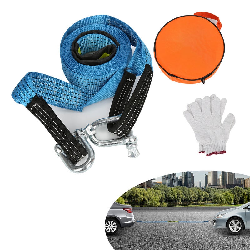 Corde de Remorquage de Voiture Bande Fluorescente 5M x 5CM 8T Câble de ...