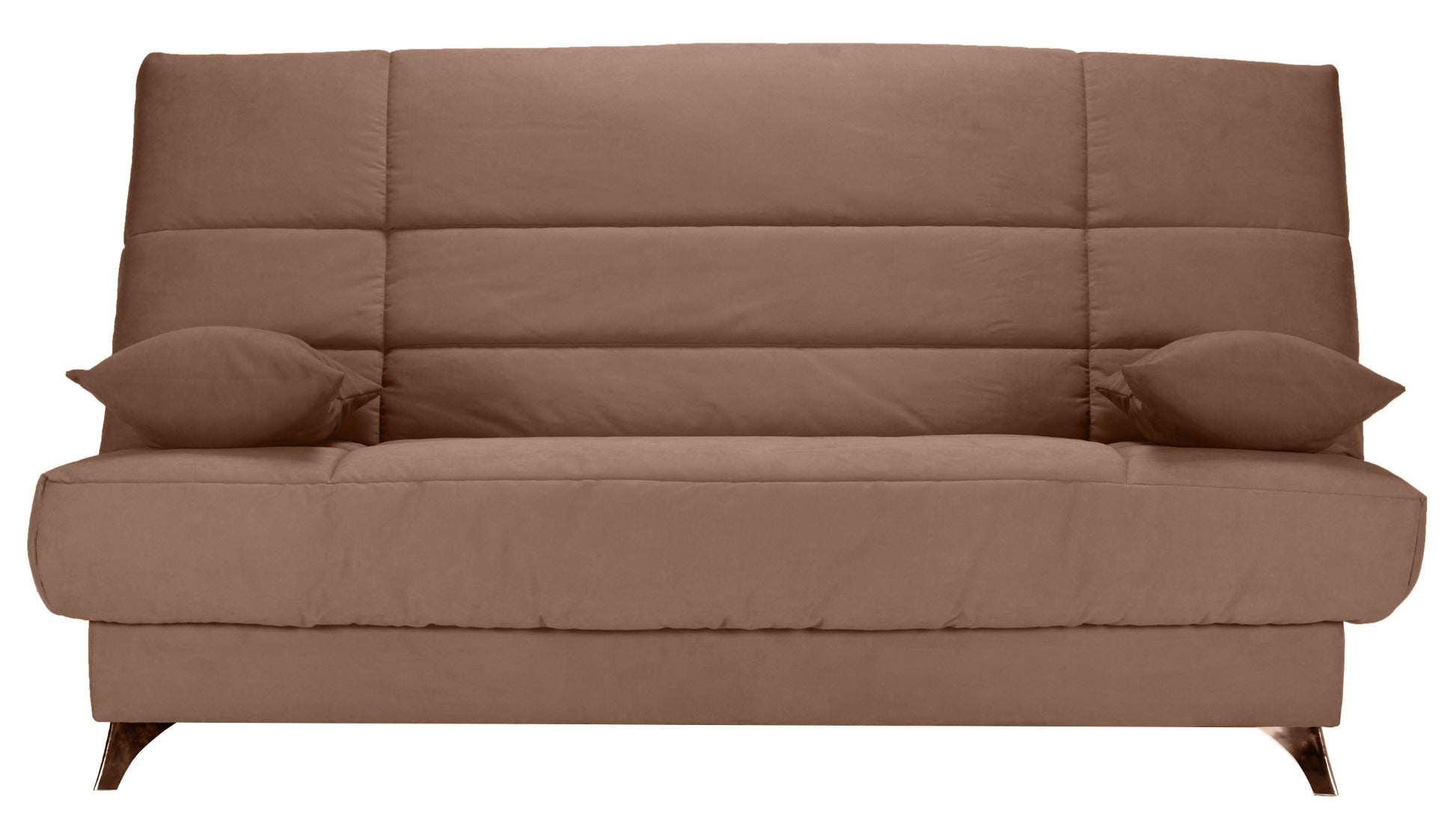 Banquette Clic-clac tissu 130x190 matelas Bultex 14cm avec rangement ...
