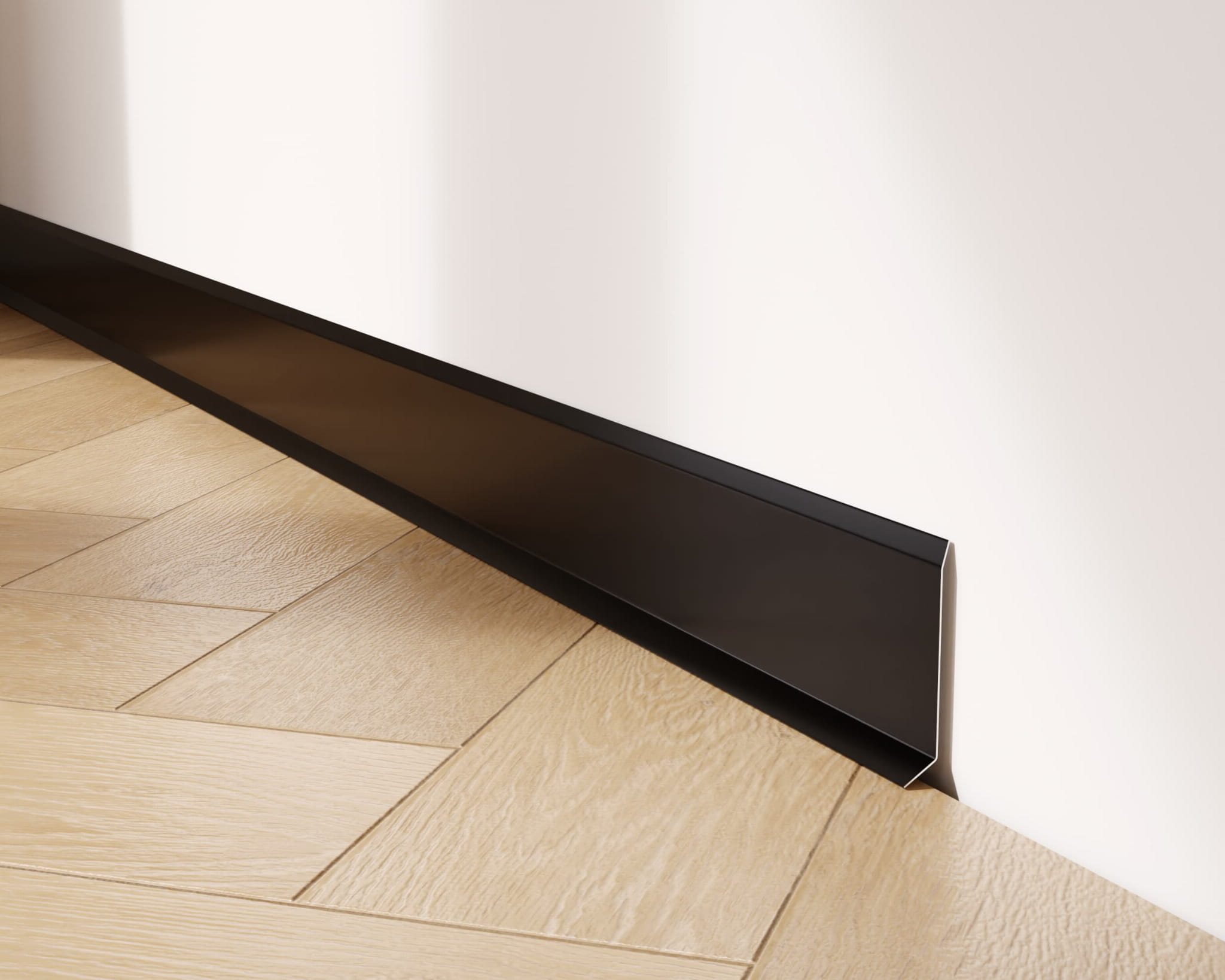 Plinthe décorative F en acier inoxydable pour sols et murs 6cm x 270cm ...