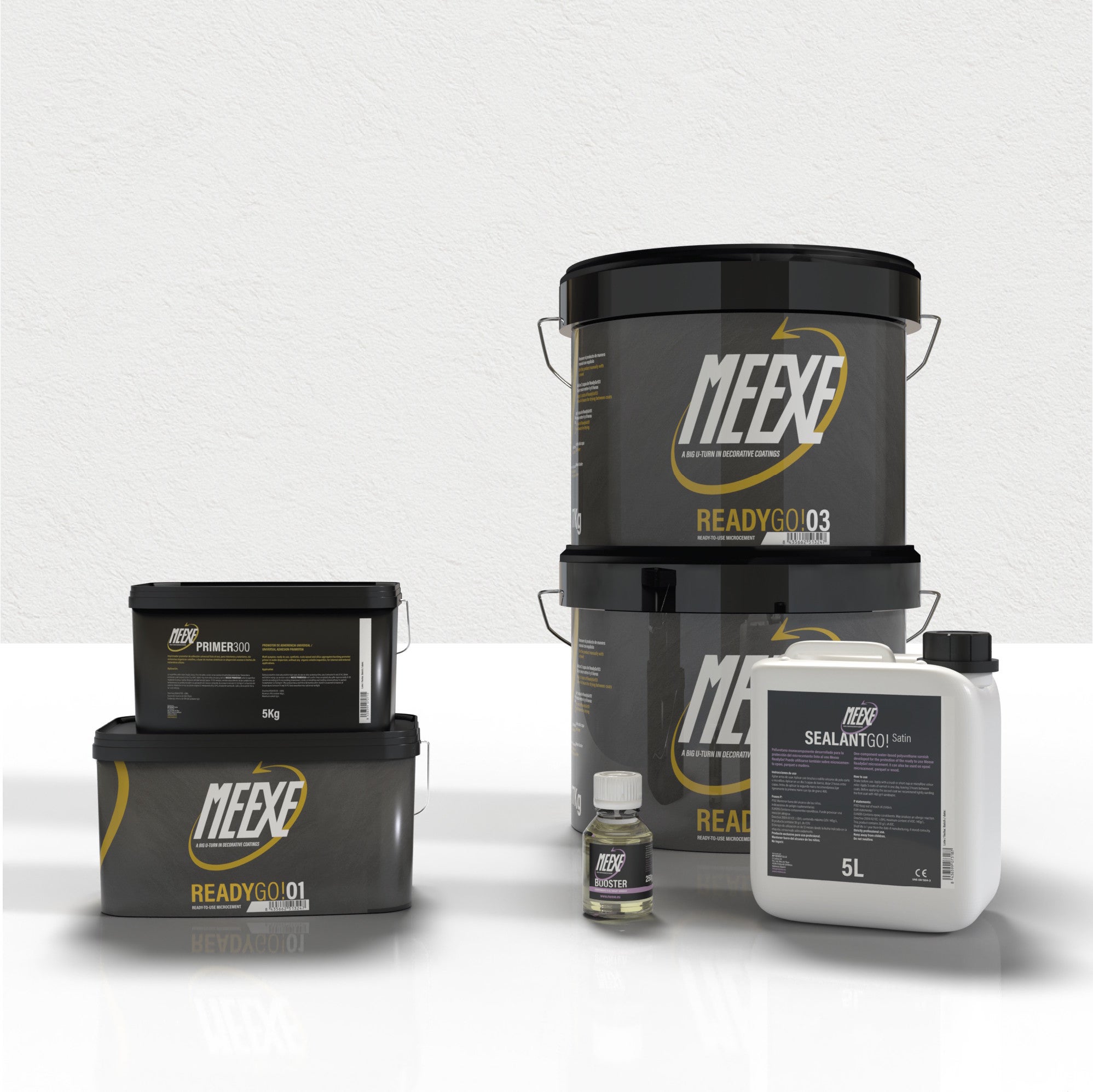Kit microcemento 20m2 meexe ready go! Blanco satinado | Leroy Merlin