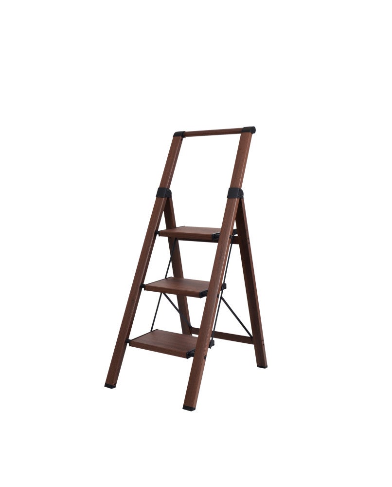 Escalera AGATHA - Escalera domestica de Aluminio con Mango. 3 peldaños ...