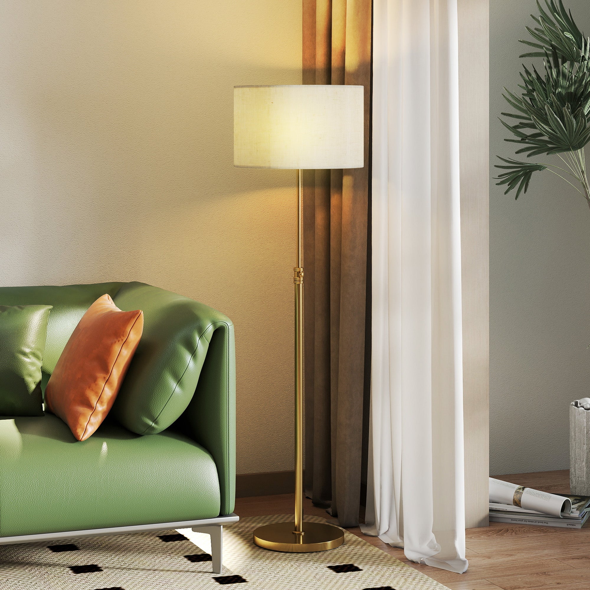 Floor Lamp with Remote Control and Adjustable Brightness 3000K - 6000K ...