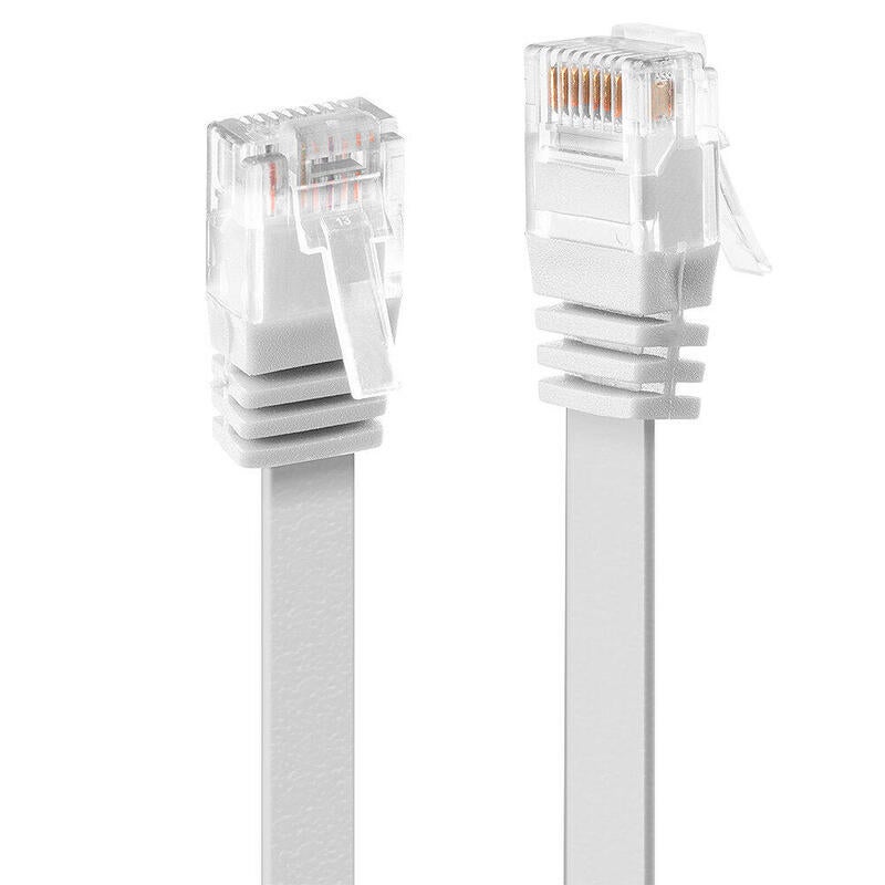 Lindy c ble r seau cat6 flachband ungeschirmt blanc 0,30m | Leroy Merlin