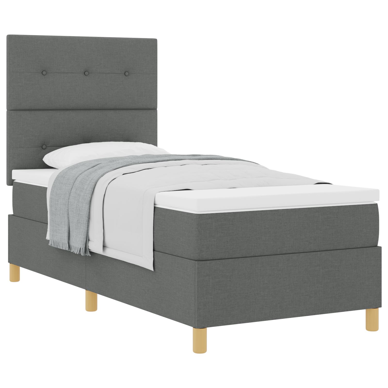 Cama individual | Cama para adultos | Cama con Base de Resortes y ...