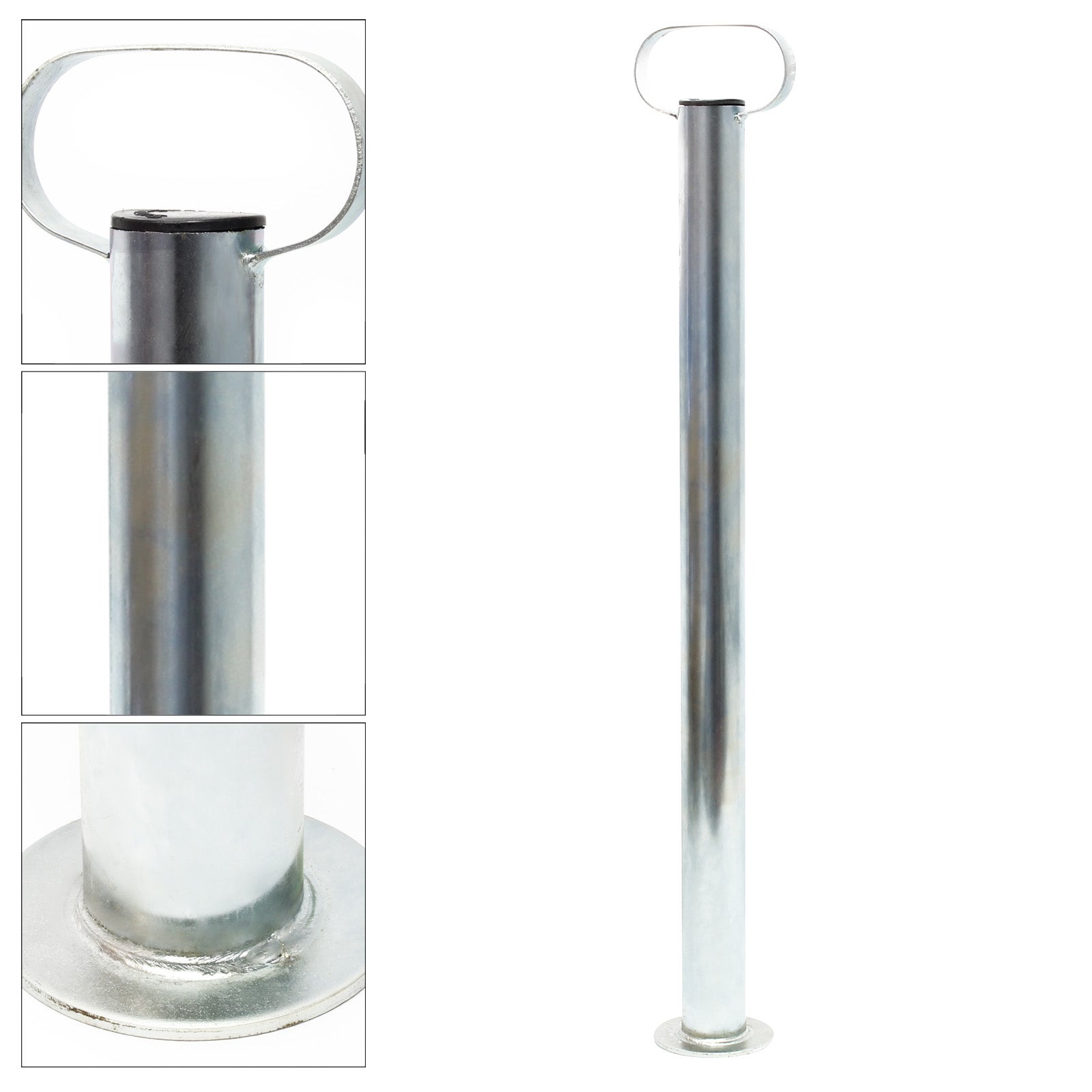 Béquille de remorque – 700 mm x Ø 48 mm – en Acier galvanisé – avec ...