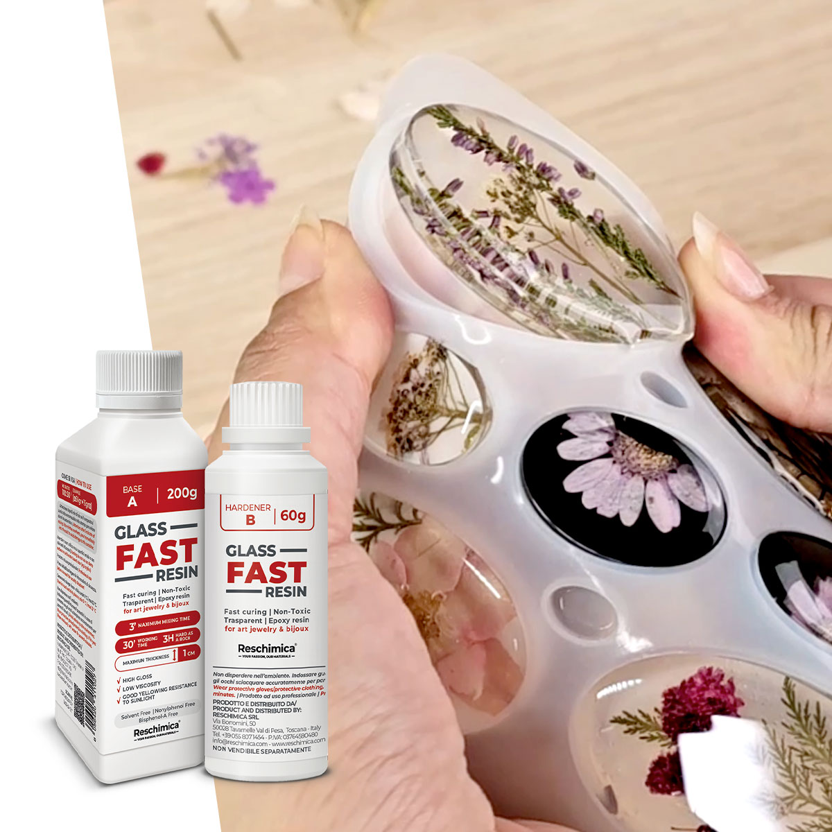 Resina transparente rápida, efecto vidrio - Perfecta para joyería ...