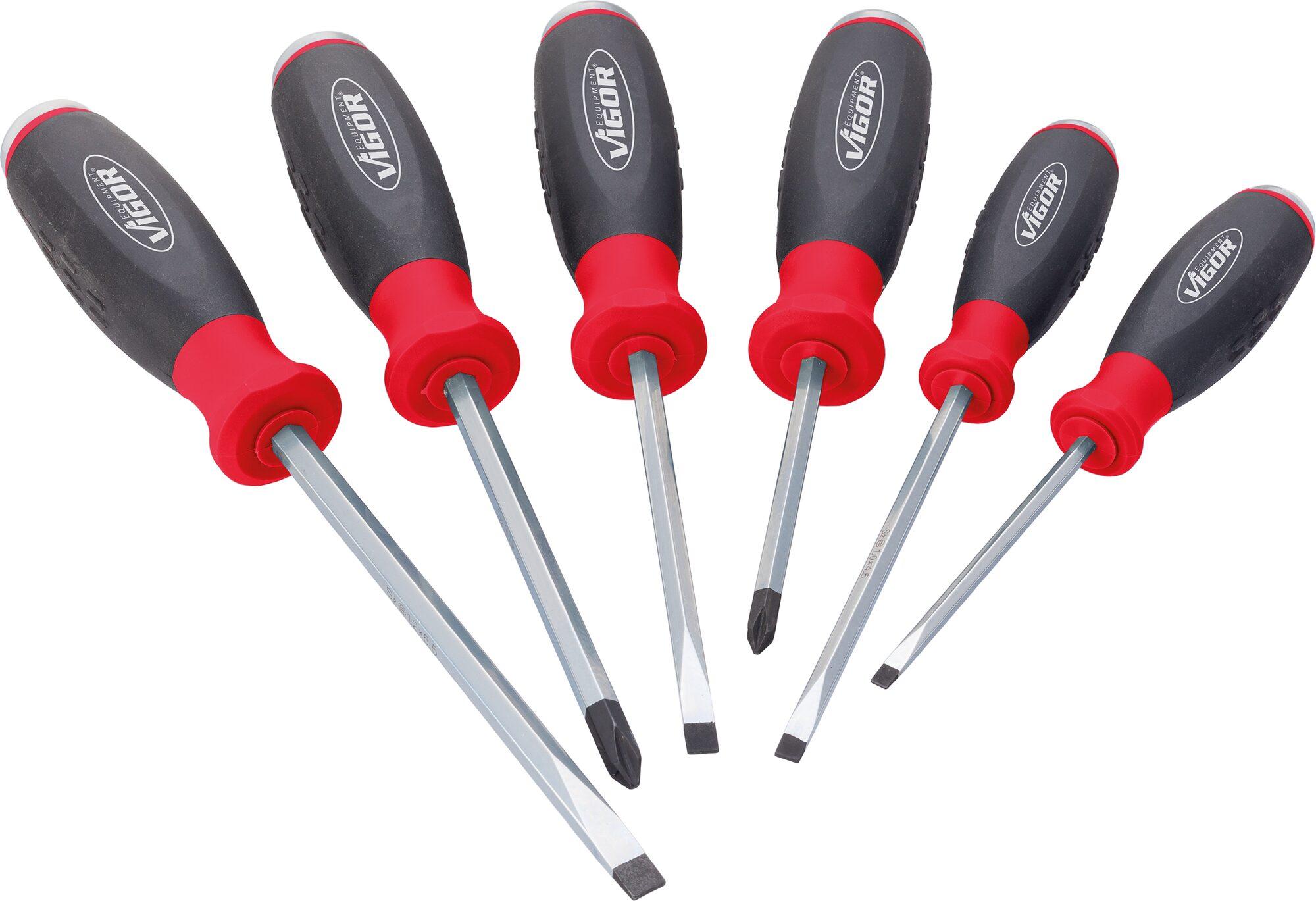 VIGOR Screwdriver set with impact cap ∙ V3562 ∙ Profilo ad intaglio ...