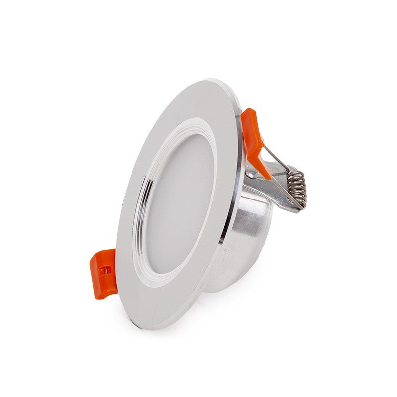 Spot Downlight LED 5W 374Lm 2700ºK Anneau Argenté 40 000H [PCE-DL5W-P ...