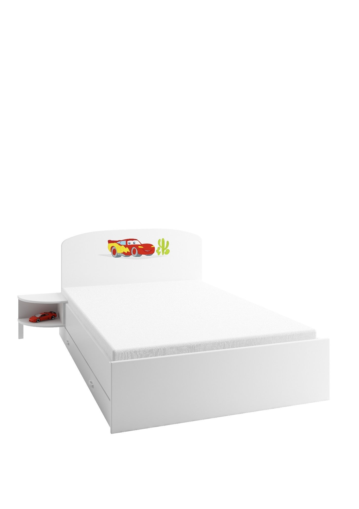 Lit CARS 120 cm - Versions: avec matelas | Leroy Merlin